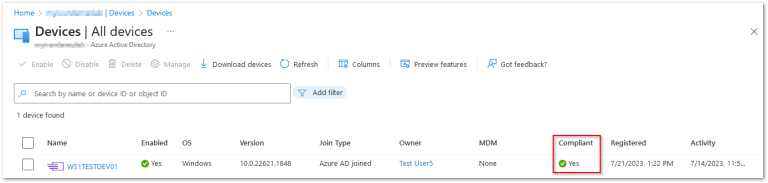 Sync VMware Workspace ONE managed device compliance state to Azure AD ...
