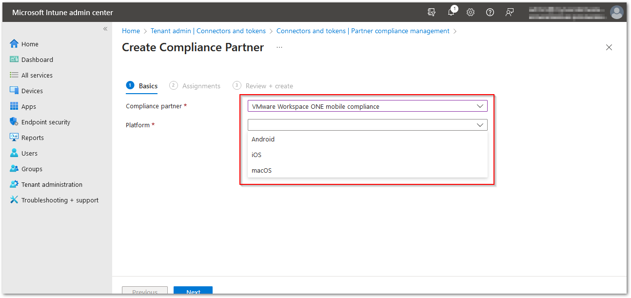 Sync VMware Workspace ONE managed device compliance state to Azure AD ...